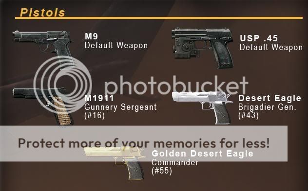 Cod4 Pistols Photo by Lancelot17 | Photobucket
