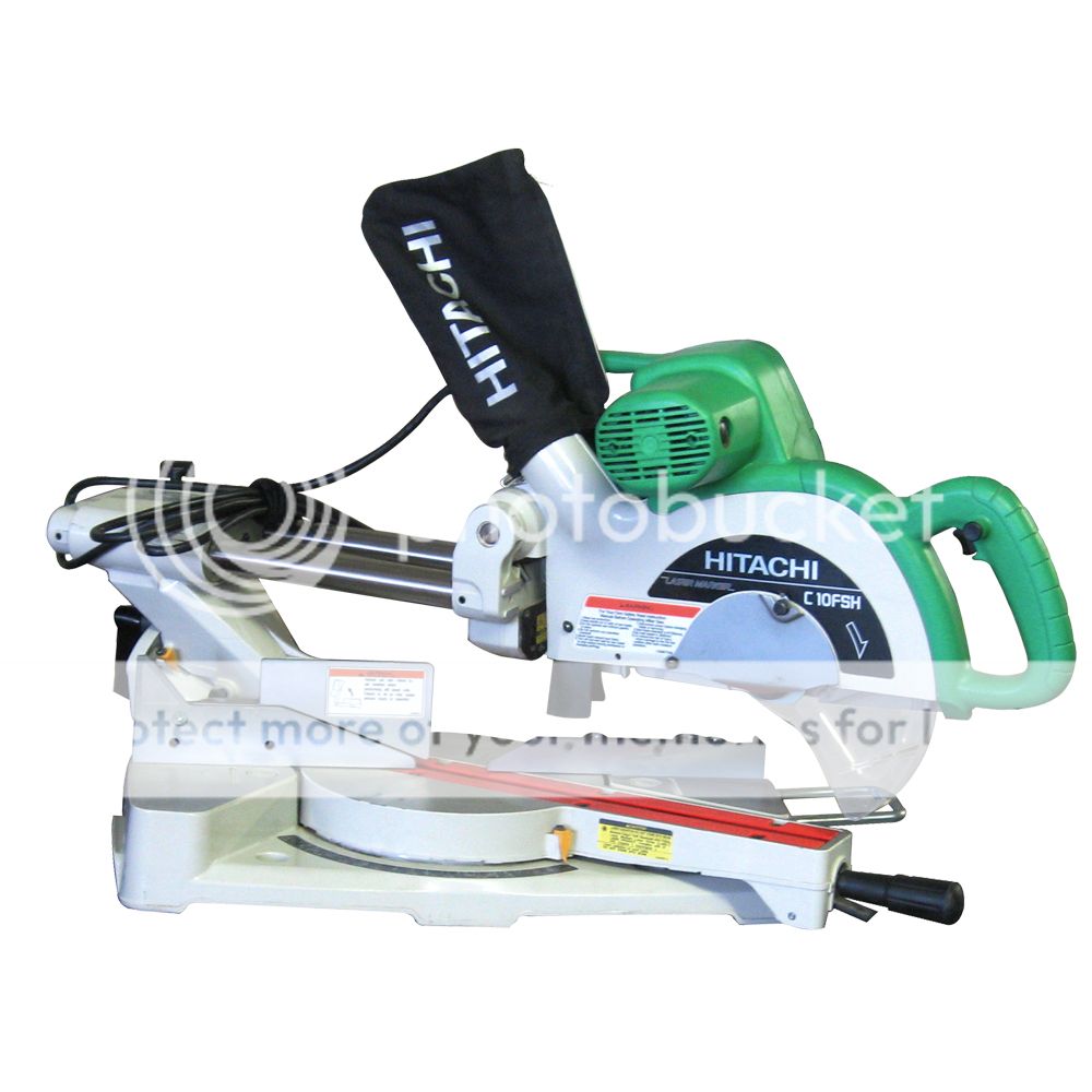 HITACHI C10FSH 10" Sliding Dual Compound Miter Saw with Laser Marker | eBay